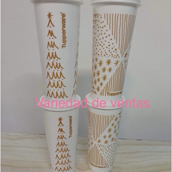 Tupperware | Kitchen | Tupperware Christmas Tumblers | Poshmark